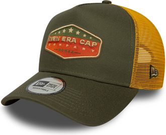 New Era Patch Trucker Cap Basecap Baseballcap Curved Brim Truckercap Meshcap Damen/Herren/Snapback - Snapback, mit Schirm, Schirm Frühling-Sommer Sommer - One