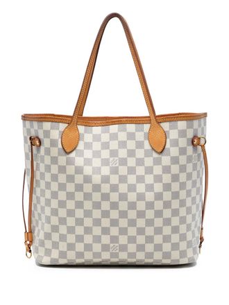 Louis Vuitton 2016 Damier Azur Neverfull MM tote bag - Blanc