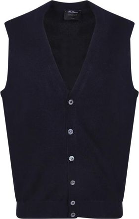 Dell'Oglio Homme, Pulls, Bleu, Taille: L Gilet en cachemire &agrave; col en V