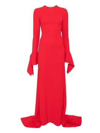 Solace London robe Blake &agrave; manches longues - Rouge