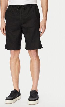 HUGO BOSS Stoffshorts 50559178 Schwarz Regular Fit