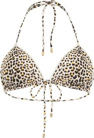 Roberto Cavalli Femme, Maillots de bain, Multicolore, Taille: 36 FR Pop Jaguar Print Bikini Top