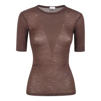 Versace Versace T-Shirts und Poloshirts - - Tops - Damen - Braun - XS