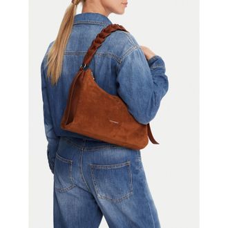 Coccinelle Handtasche Coccinelle P6P Boheme Suede Bimaterial E1 P6P 13 03 01 Braun