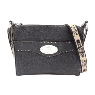 Fendi Sac &agrave; bandouli&egrave;re Pre-owned Selleria en cuir - Femme - Pre-owned - Noir - Taille: ONE Size