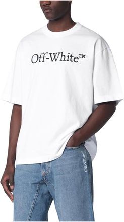 Off-white Homme, Tops, Blanc, Taille: L Big Bookish Skate S/S Tee