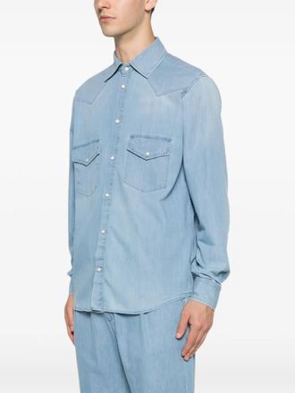 PANICALE Mens Western-Style Flap-Pocket Shirt Ss26 M