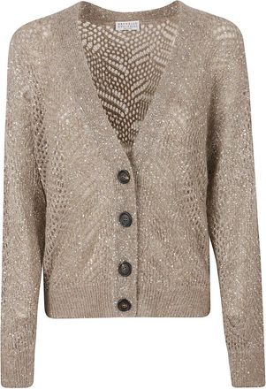 Brunello Cucinelli Damen, Strickwaren, Braun, MGr&ouml;&szlig;e