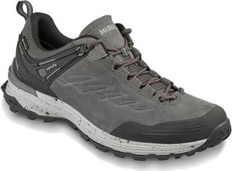 Meindl Chaussures de randonnée basses Dallas GTX imperméables et légères pour homme avec daim et semelle antidérapante, gris pierre rouge, 42.5 EU