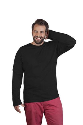 Promodoro Premium Langarmshirt Plus Size Herren, Schwarz, XXXL