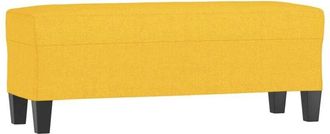 vidaXL Sitzbank Hellgelb 100x35x41 cm Stoff vidaXL