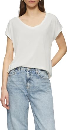 QS by s.Oliver Locker geschnittenes T-Shirt im Modalmix