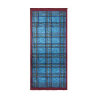 Etro Homme, Accessoires, Multicolore, Taille: ONE Size Wool and silk scarf with print