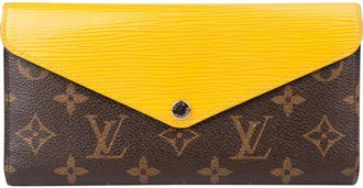 Louis Vuitton Portemonnaie - Louis Vuitton Canvas Epi Monogram Marie Lou Wallet - Gr. unisize - in Braun - f&uuml;r Damen