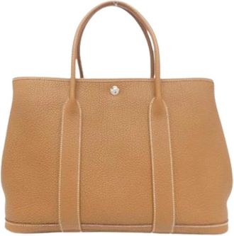 Herm&egrave;s Sac cabas vintage Pre-owned - Femme - Pre-owned - Brun - Taille: ONE Size
