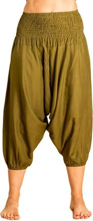 Panasiam Aladin Pants 3/4, Plain_Olivegreen, M