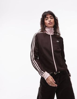 adidas Originals Classics - Veste de surv&ecirc;tement - Marron et rose-Brown