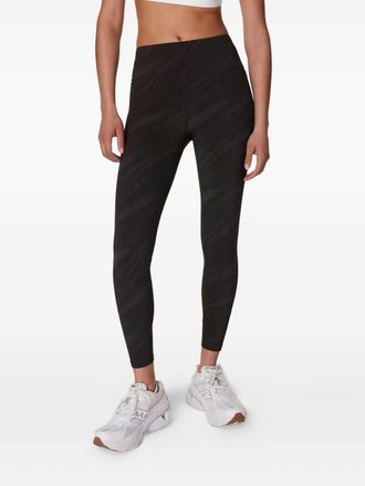 Sweaty Betty legging Zero Gravity 7/8 à imprimé vague - Noir