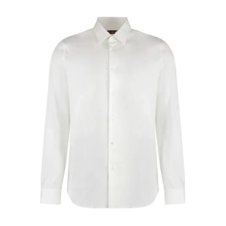 Gucci Popeline-Hemd mit langen &Auml;rmeln - - Shirts - Herren - Wei&szlig; - S