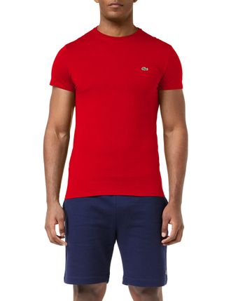 Lacoste Herren Th5275 T-Shirt, Rot (Rouge), 3