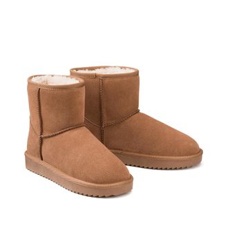 La Redoute Collections Boots Fourr&eacute;es En Cuir