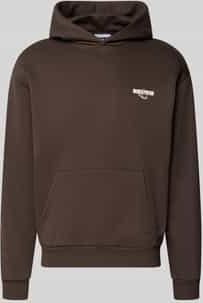 Review Relaxed Fit Hoodie aus Baumwoll-Mix mit Logo-Print