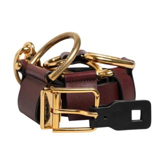 Dolce & Gabbana Brauner Schl&uuml;sselring G&uuml;rtelclip - - Accessories - Herren - Braun - ONE SIZE