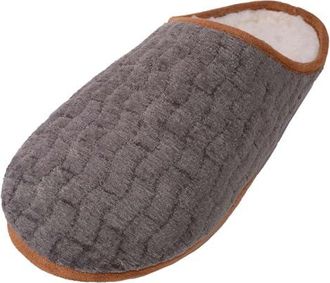Absolute Footwear Pantoufles mules matelass&eacute;es pour homme Dos ouvert Doublure polaire Kaki Taille 46