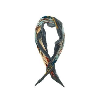 Herm&egrave;s Pre-owned Foulard Real Escuela Andaluza del Arte Ecuestre - Femme - Pre-owned - Bleu - Taille: ONE Size