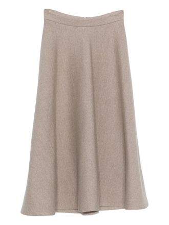Max Mara Midirock in A-Linie - Nude