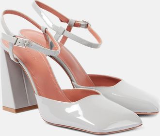 Amina Muaddi Pumps Charlotte aus Lackleder