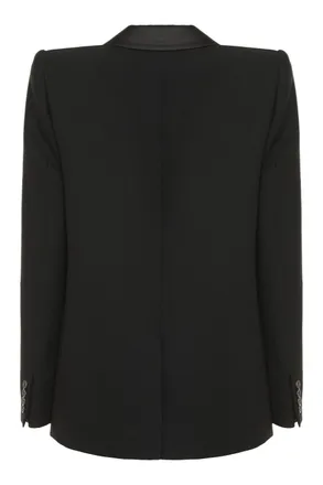 Khaite Womens Helio Single-Breasted Jacket Black Viscose Blazers