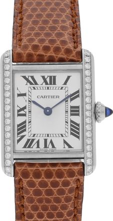 Cartier Uhr - Tank - Gr. unisize - in Silber - f&uuml;r Damen