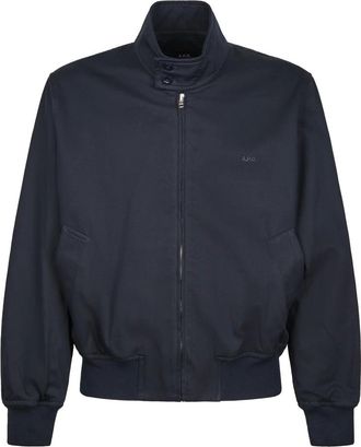 A.P.C. A.p.c., Homme, Vestes, Bleu, Taille: XL Blouson Zipp&egrave;