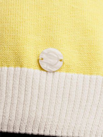 Cr&eacute;ation L Strickpullover Seiden-Baumwoll-Pullover 3/4-Arm