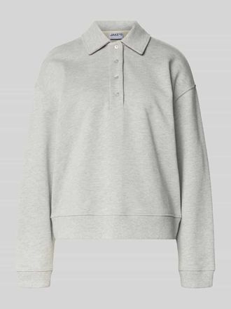 Jake*s Casual Relaxed Fit Sweatshirt mit Polokragen
