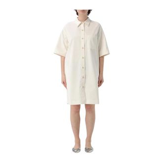 Fabiana Filippi Femme, Robes, Blanc, Taille: 40 FR Robe chemise blanche &agrave; col