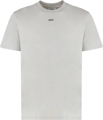 Off-white Homme, Tops, Gris, Taille: M T-shirt &agrave; col rond