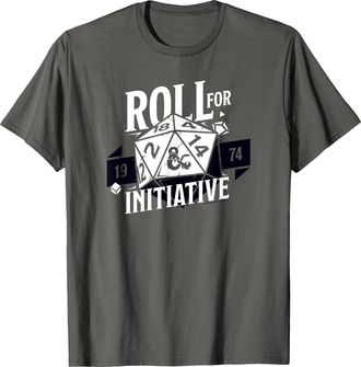 Dungeons & Dragons Roll For Initiative 1974 Text Logo T-Shirt