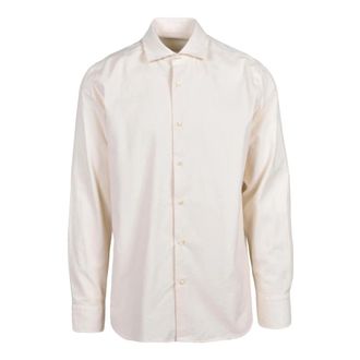 Seventy Samt-Hemd - - Shirts - Herren - Beige - XL