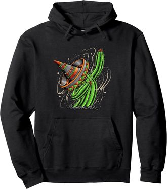 BDAZ Dabbing Cactus Funny Cinco De Mayo 5th Mexican Holiday Pullover Hoodie