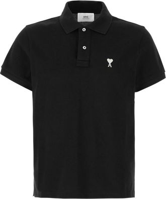 Ami Homme, Tops, Noir, Taille: 2XL Polo Ami De Coeur