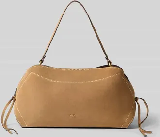 Abro Shoulder Bag aus echtem Leder mit Logo-Detail