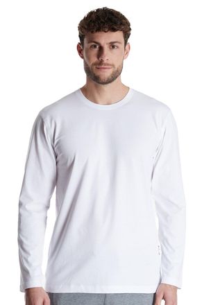 G&ouml;tzburg Herren Longsleeve/Langarmshirt mit Rundhals-Ausschnitt bis 5XL (DE/NL/SE/PL, Alphanumerisch, 3XL, Regular, Regular, 2 x wei&szlig;)