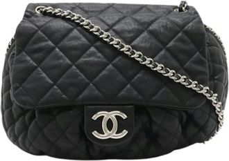 Chanel Sac bandouli&egrave;re vintage Pre-owned - Femme - Pre-owned - Noir - Taille: ONE Size