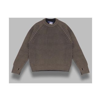 Junya Watanabe Homme, Pulls, Brun, Taille: M Pull en Tricot C&ocirc;tes Anglaises &Eacute;pais