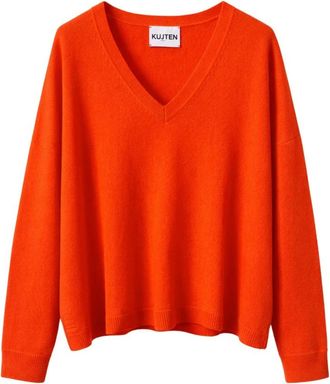 Kujten Kujten, Femme, Pulls, Rouge, Taille: ONE Size Minie Sweater
