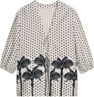 Marc O'Polo Strandshirt Palm Border Geo Beach shirt, Resorthemd, Sommerhemd