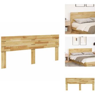 vidaXL Kopfteil 200 cm Massivholz Eiche - Kopfteil - Kopfteile - Bettkopfteil - Bettkopfteile
