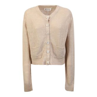 Maison Margiela Hemp Cardigan - - Knitwear - Damen - Beige - S